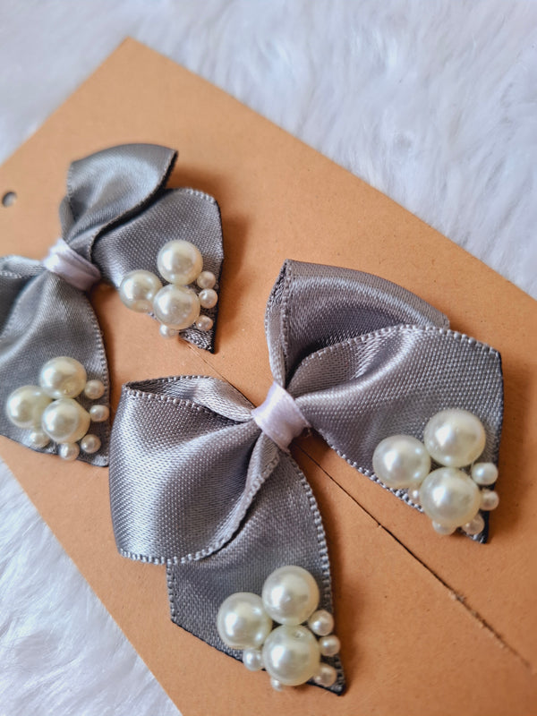 Silver Bubble Bliss Bow - bow tailor